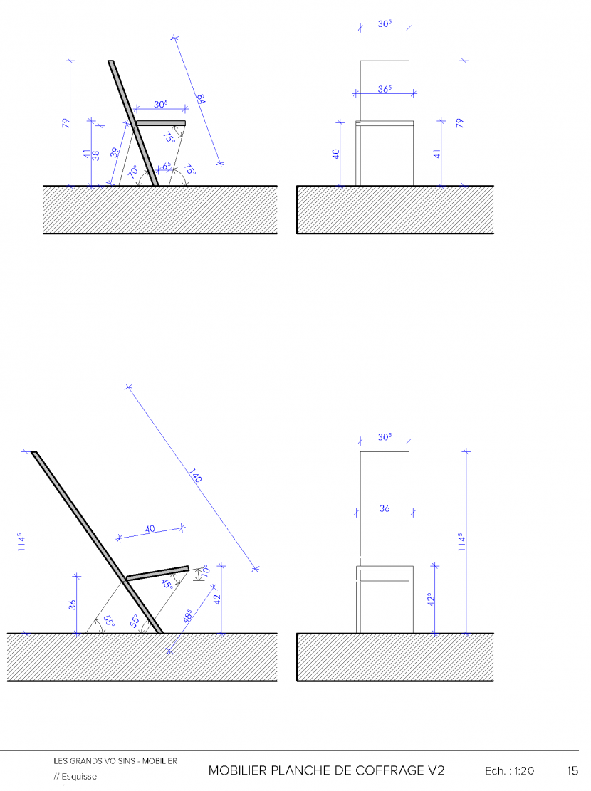 Construction de chaises en bois, samedi 10 juin – Les Grands Voisins